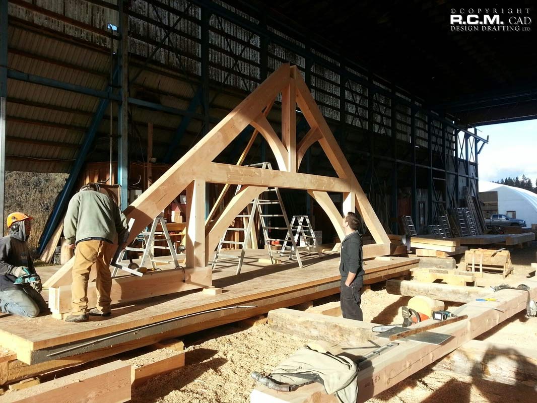 Saskatchewan Timber Frame - RCM Cad Design Drafting Ltd.