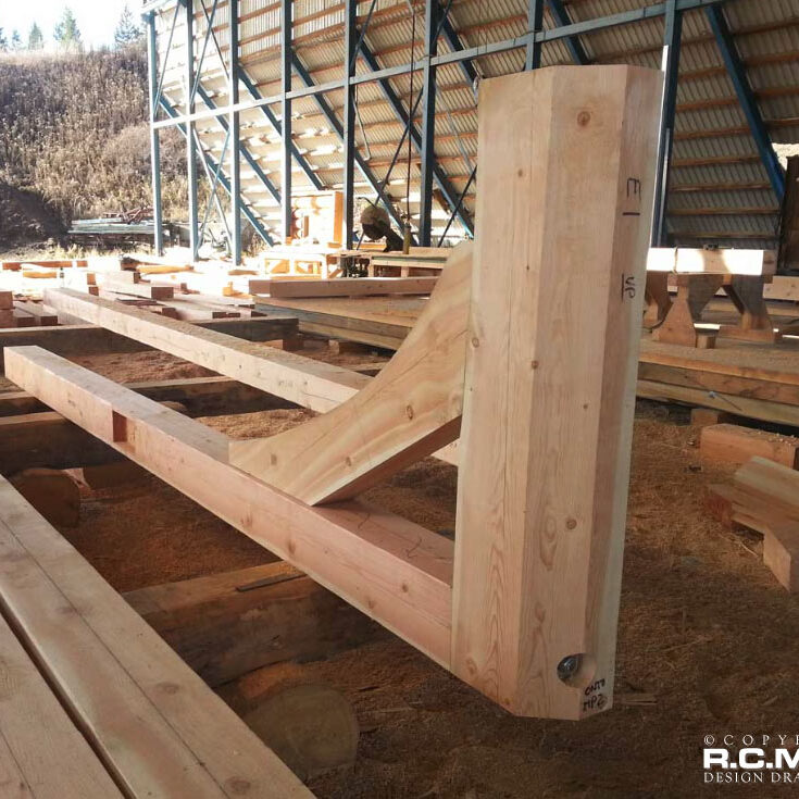 Saskatchewan Timber Frame - RCM Cad Design Drafting Ltd.