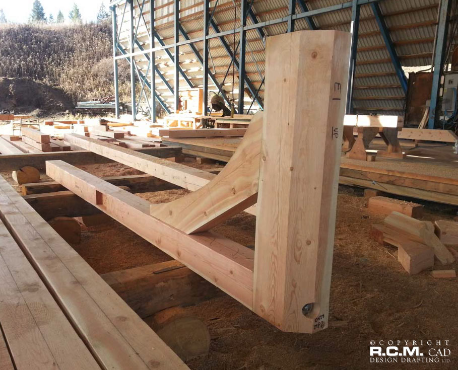 Saskatchewan Timber Frame - RCM Cad Design Drafting Ltd.