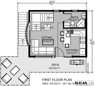Bachelor Log Home Styles - RCM Cad Design Drafting Ltd.